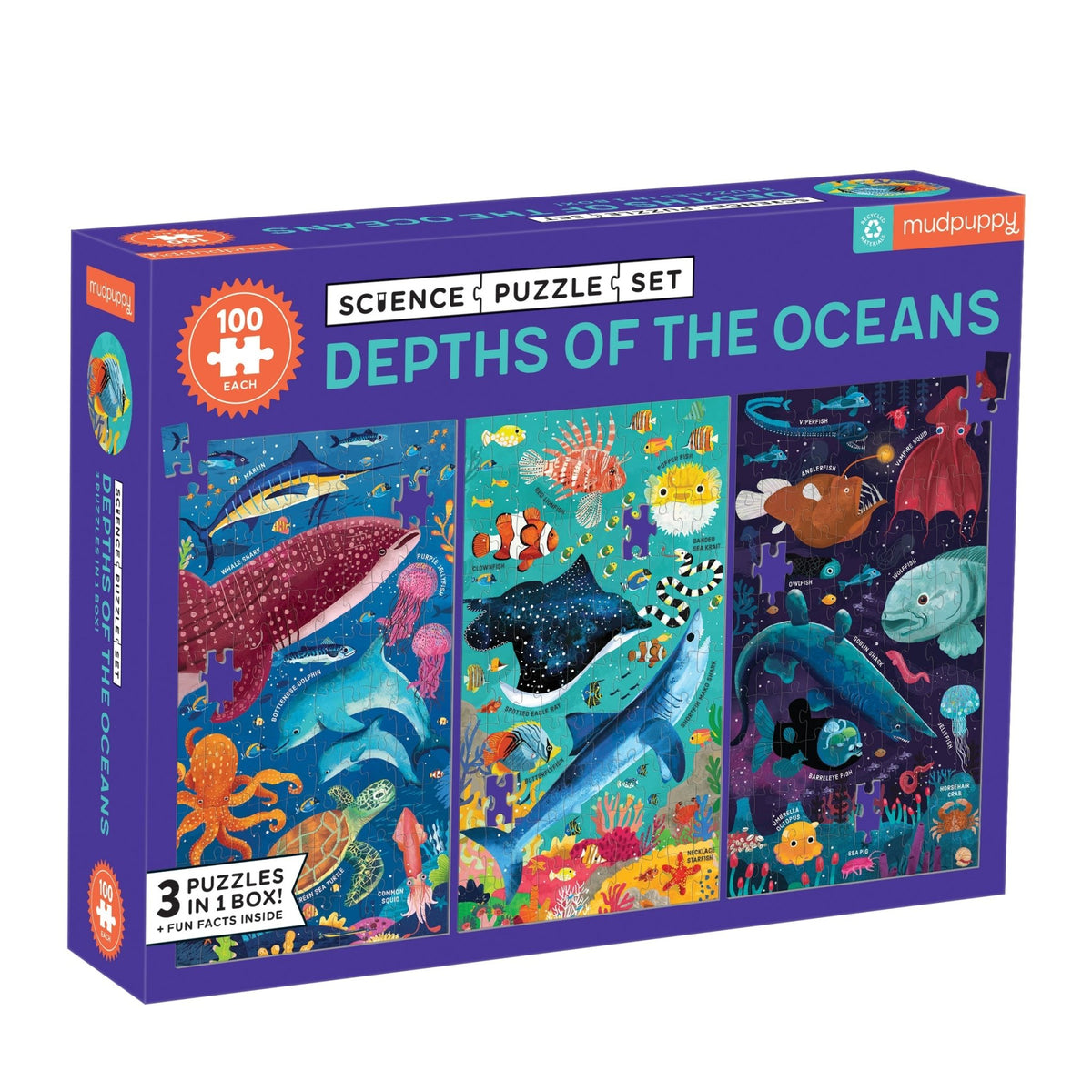Depths of the Oceans Science Puzzle Set - Mudpuppy