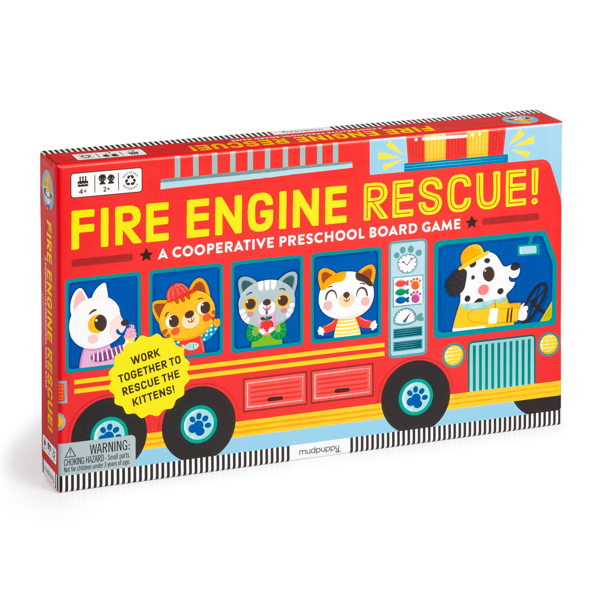 Fire Engine Rescue! Cooperative Board Game – Mudpuppy
