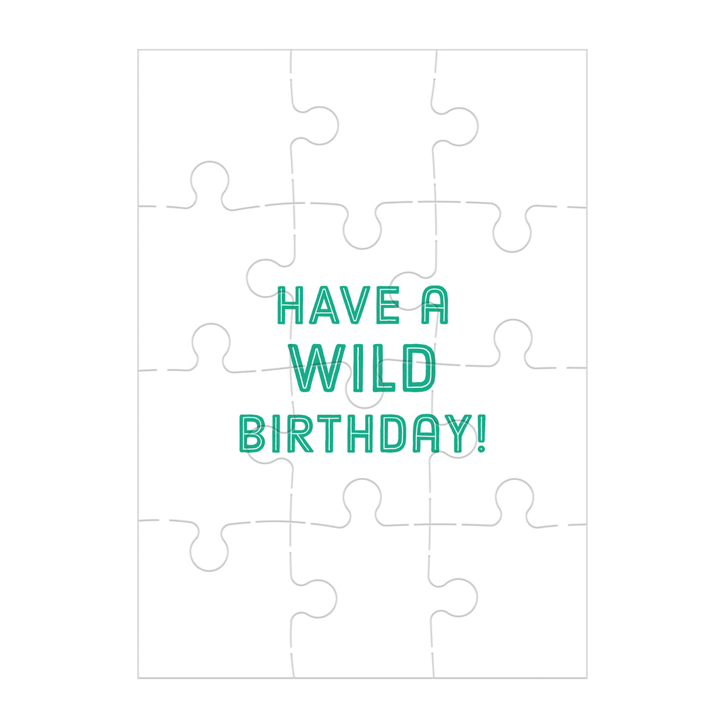 Monkey Cake Greeting Card Puzzle - Mudpuppy
