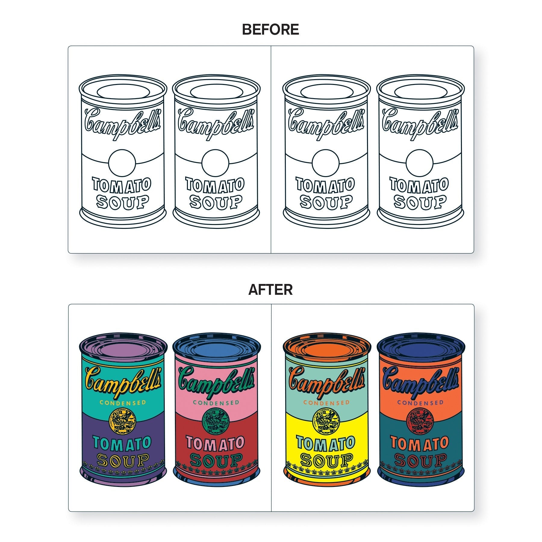 andy warhol coloring book pages