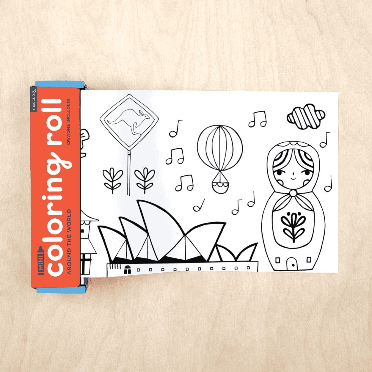 roll of colouring pictures