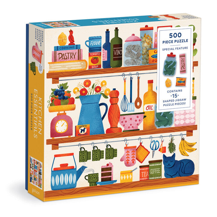 Kitchen Essentials 500 Piece Puzzle with Shaped Pieces – Mudpuppy