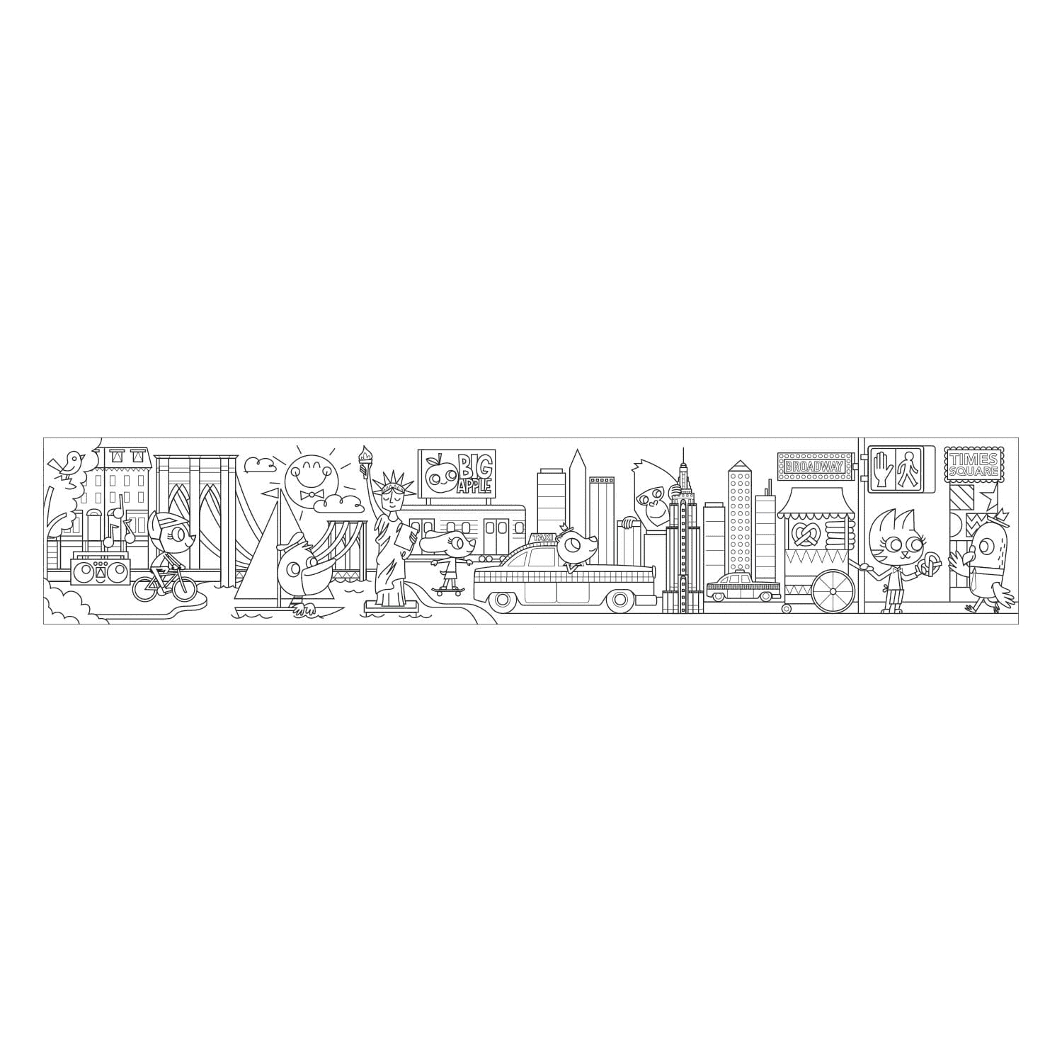 coloring pictures of new york city