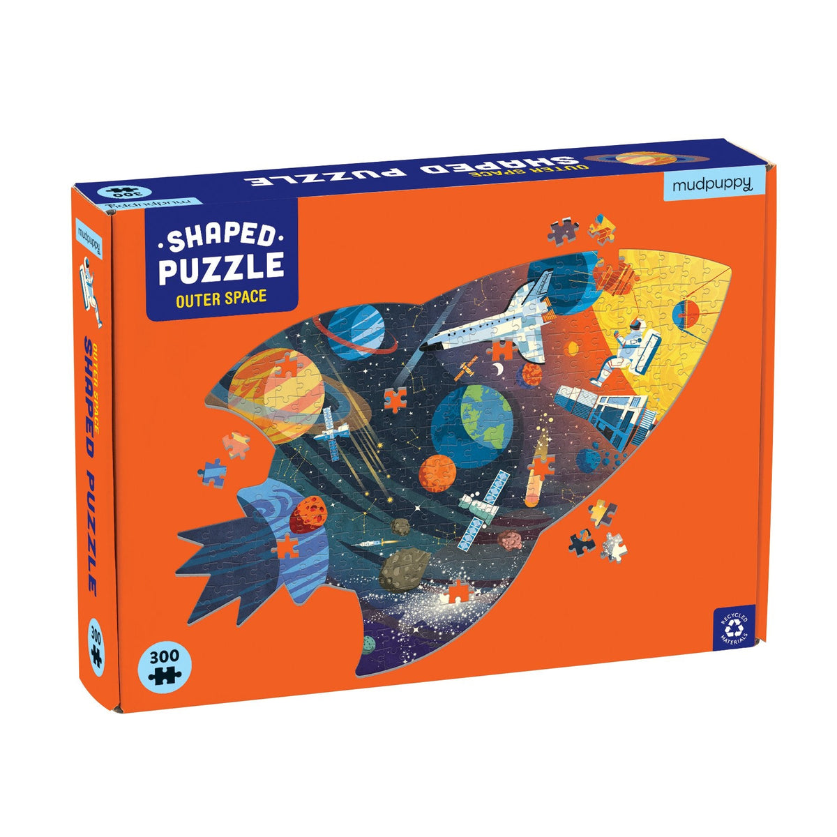 Outer Space 300 Piece Shaped Scene Puzzle - Mudpuppy